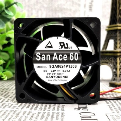 9GA0624P1J06 24V0.75A原装正品日本三洋SANYO60*60*38MM进口风扇