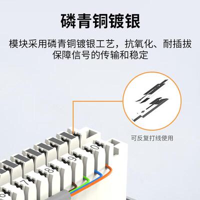 HAILE海乐 VDF电话配线架 150对/150回路 科隆模块15位壁装支架