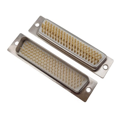 直供焊线式HDB104公头连接器104针插头 实芯针纯铜镀金HDB104公头