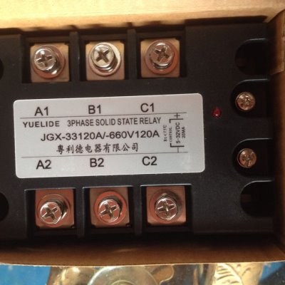 粤利德三相固态继电器 JGX-33120A/-660V120A 直流控制交流