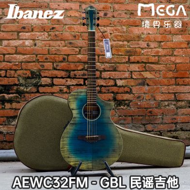 2020 Ibanez 依班娜 AEWC32FM GBL 电箱 原声 民谣 木吉他