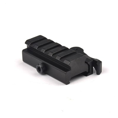 QD快拆支架皮轨底座支架 长60mm  铝合金支架 20mm夹具 5槽