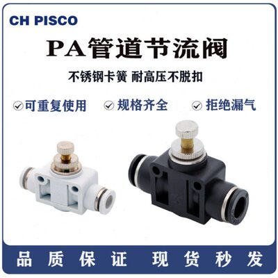CH PISCO       PA管道节流阀  4mm/6mm./8mm/10mm/12mm