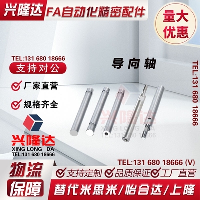 替米思米直线光轴导杆线性导向轴两端内螺纹型CSFJW/CPSFJW镀铬棒