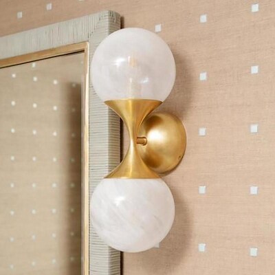 全铜客厅VC壁灯美式轻奢别墅过道样板房装饰壁灯简约卧室床头灯