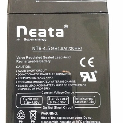 包邮neata电池NT6-4.0 原装正品能特6V4AH替代6V4.5AH 儿童车电瓶