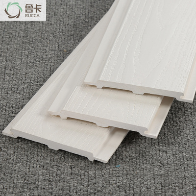 鲁卡生态木浮雕平长城板学校墙裙阳台吊顶防水护墙板绿木