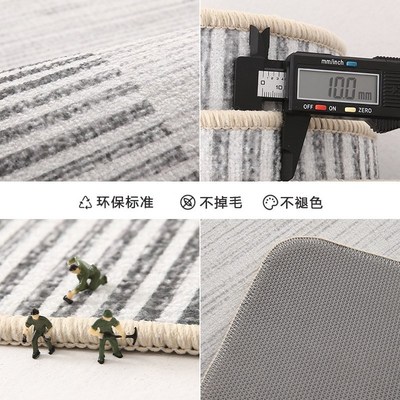 北欧轻奢infs圆形地毯卧室吊篮化妆椅圆型地垫书房衣帽间电脑椅垫