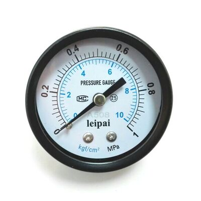 50mm 轴向压力表 Y-50z 1mpa 10kgf/cm2 pressure gauge 牙ZG1/4