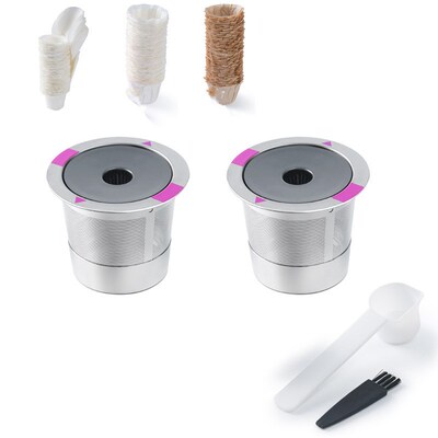兼容keurig K10PLUS咖啡机重复使用K杯五金单孔K cup填充胶囊杯