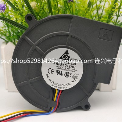 台达BFB1012M/H/HH/VH/EH/UH涡轮12V鼓风机9733风扇烧烤炉箱抽风