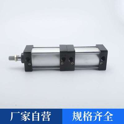 倍力气动气缸多位置增压SCT32 40 50 63 80两节大推力双行程 双节