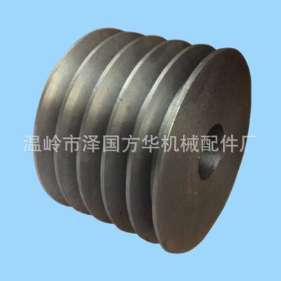 厂家直销实心平面三角皮带轮b型铸铁加工100mm-280mm电机国标