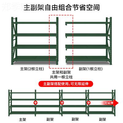 金硕仓LV-01储货色架物资牌消防器材绿货架置铁物架库房多层储物