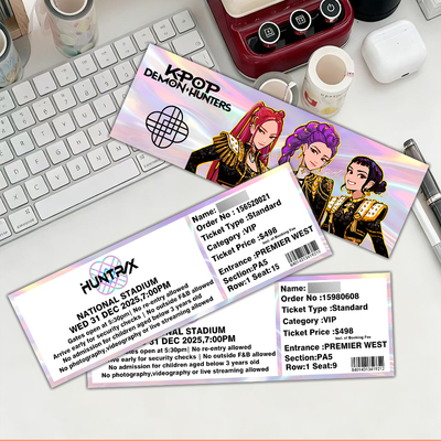 K-Pop猎魔女团演唱会票根