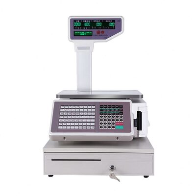 甄选友声英文版电子秤条码秤不干胶barcode scale标签秤超市版收