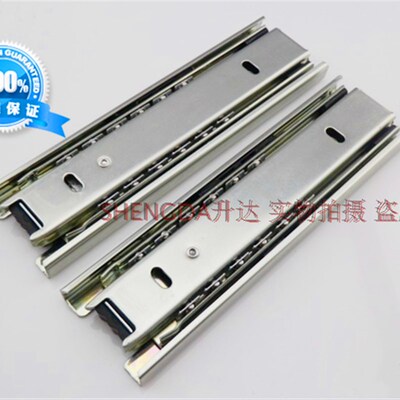 SHENGDA五金 16cm 6寸 三节路轨 抽屉道轨 特殊超短三节导轨