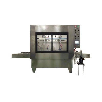 U型平面在线往i复喷涂机塑胶自动喷漆设备一喷一烤环型喷漆往复机