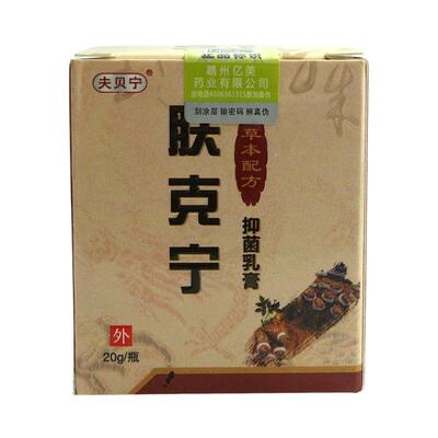 贝YEB宁克肤宁抑菌乳抑膏夫20g/瓶皮肤外用菌止痒软膏
