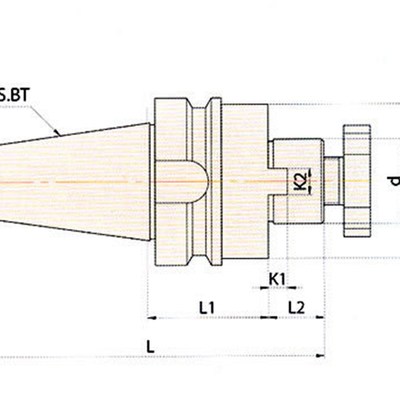 BT40-FMB32-60/100L面铣刀柄