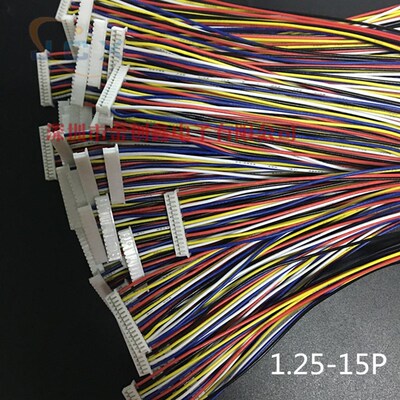 MX1.25电子线 15P卧贴 双头同向/反向 线长10cm 15cm 20CM 30CM