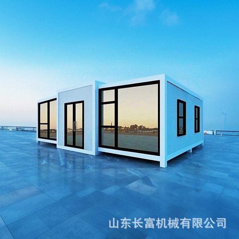 户集成房屋外集装展箱房可拆卸可折叠重复使用双折翼式叠组装拓集
