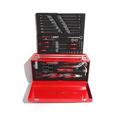 8件套家庭组套0工铁箱抽屉箱式工具箱五金收VLA纳手提组套具工具