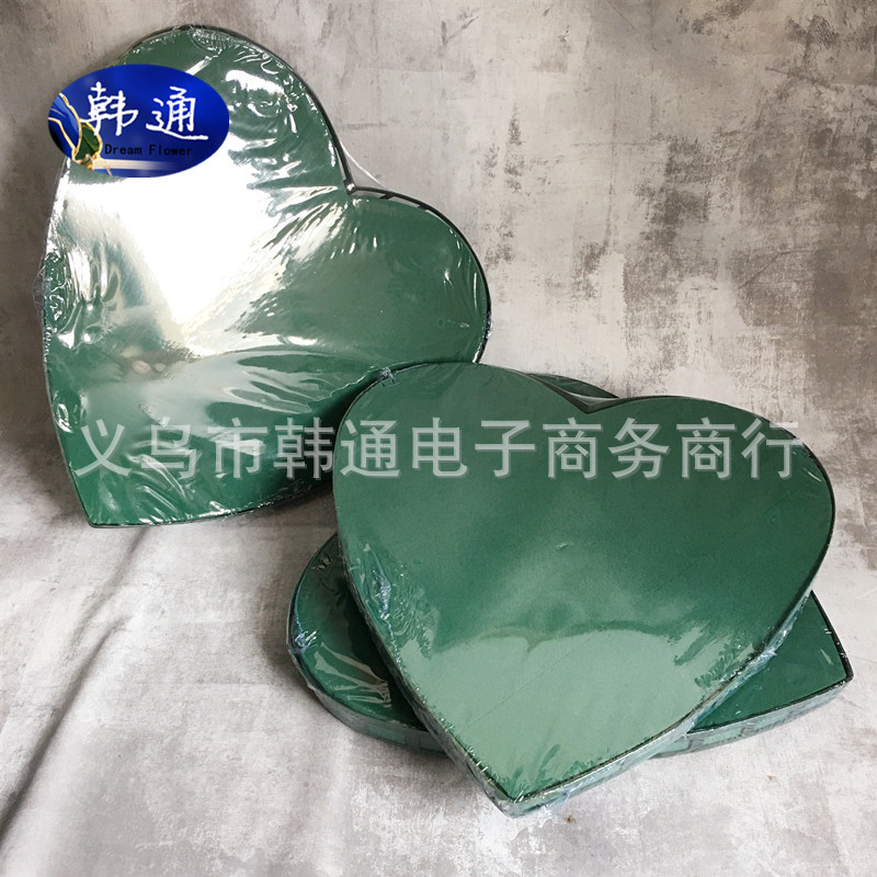 现货批发47带泥桃心吸盘婚车插鲜花心形造型花车装饰结婚庆花店用