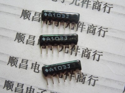 A07-103JP 排阻 7脚 103 10K 7P (一包200个)