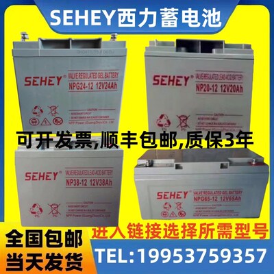 SEHEY西力蓄电池NPG 12V7AH17AH20AH24AH38AH40AH65AH100AH 消防