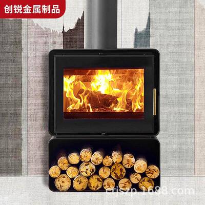 厂家直AOJ供木柴板烧柴冬天暖家用炉民宿别墅农取村钢室内真火燃