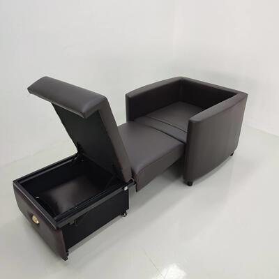 代简单人位办公款沙床可折叠现可储约物小户型9609-040书房发午休