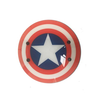 厂家供应cos美国队长盾牌 角色扮演手持表演道具装备 PC防暴盾牌