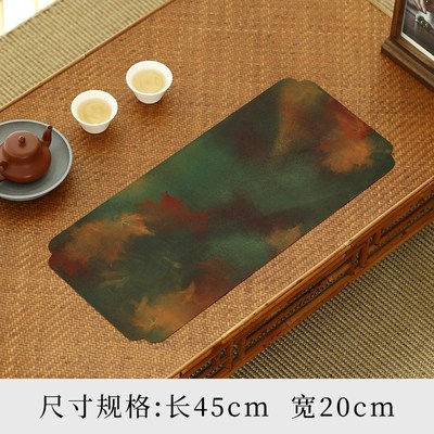 国潮双面茶席春祥干泡席桌旗中国风茶桌垫壶垫小茶席茶道配件