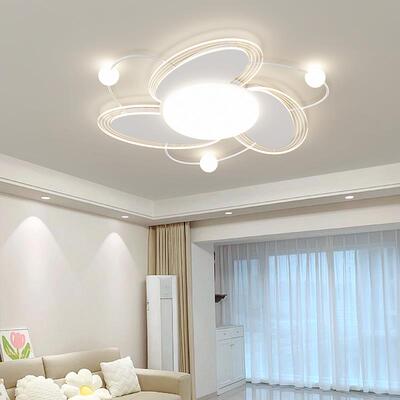 客灯现11410代简约大气圆主形具led灯奶油风卧室厅吸顶灯组合全屋