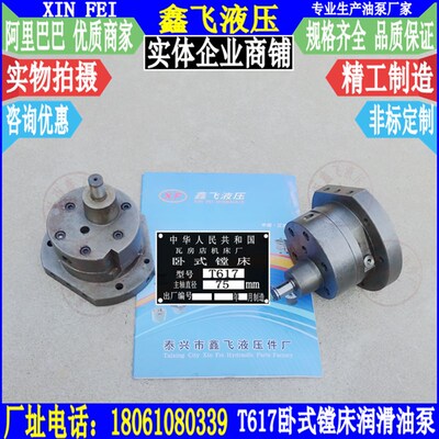 型号T617瓦房店机床厂卧式镗床润滑泵 油泵 配件T6112摆线泵T6113