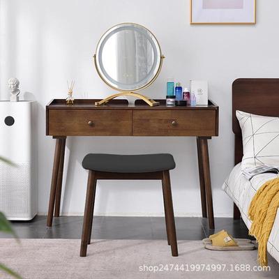 实木妆凳代简约马现鞍凳舒室适软包化妆凳家用卧书桌梳87632餐椅