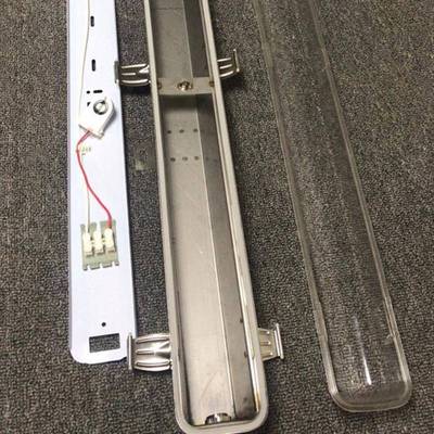 厂家直销三防不灯YMR锈钢外壳套件T灯8管单18W净化LED不锈钢三防