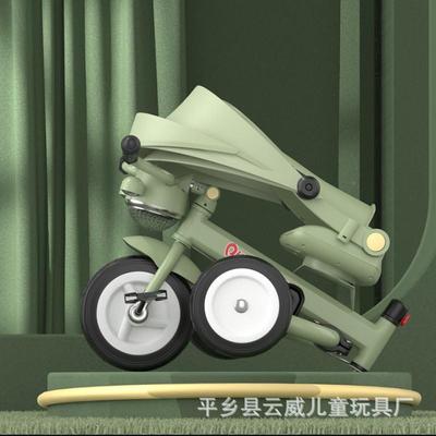 儿童三轮车坐可音躺折叠自行车6个月——6遛娃乐推无品牌/车可岁