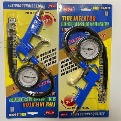 WIGA 台湾威力钢DG-10TA枪型三用胎压表 轮胎打气表 检测表360mm