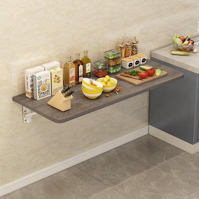 上可折叠置物架免打孔一字墙隔板F97M8588能厨房壁挂式多功饭家用