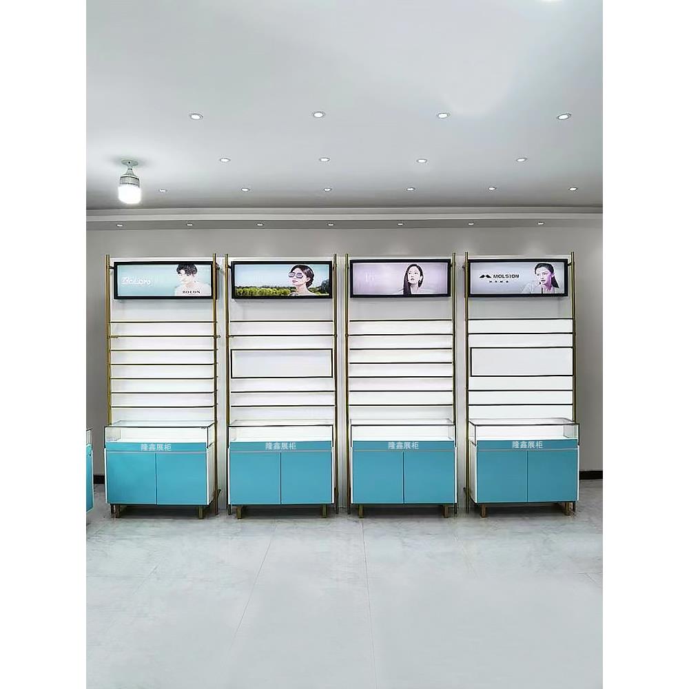 烤漆眼镜柜台立式陈列柜子整店定制多层格子太阳眼镜店展示柜货架