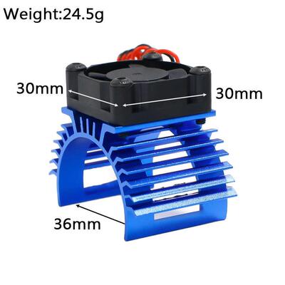RC模型车电机马达散热器适用（36mm）380 540 550 3650 3660 3674