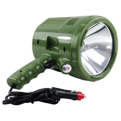 新佳09D外接12V素灯户NIN2外强光照明手电卤筒55W黄光卤素持手探