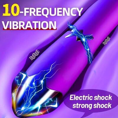 2 In 1 Electric Shock Vibrators For Female G Spot Clitoris S