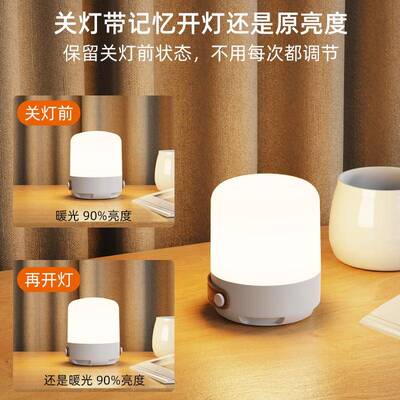 品小夜灯17303手提充款户外应急床头新睡眠婴儿喂奶护电眼时柔光