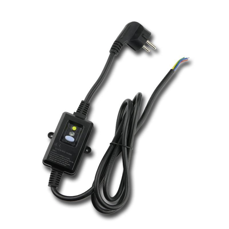 欧规漏电保护分体插头 带线16A美式插头CE认证1.5米线带漏保插头