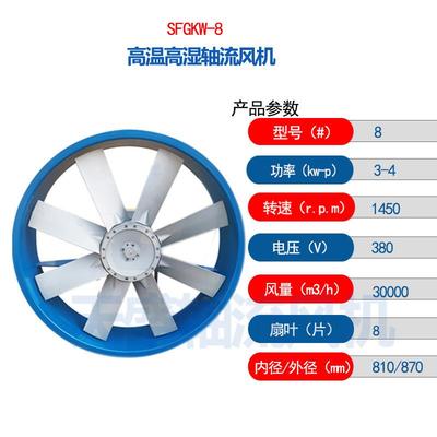 木材干烘备干燥设备烤VPX房专用防温高湿轴流高风设机散热器轴流