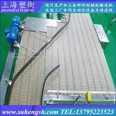 塑料链性环形板输送机塑钢平顶自链SJW循环输送线柔动转为输送机