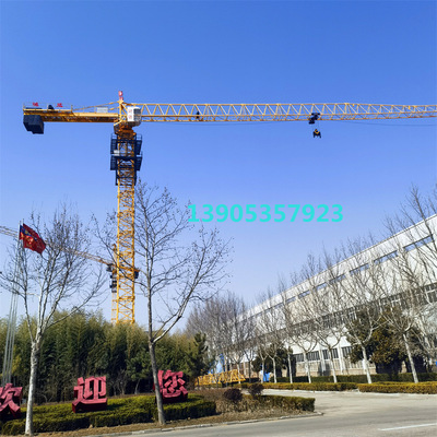 QTP80平头塔机 5511液压自升式塔吊 6吨平头式建筑塔吊塔式起重机